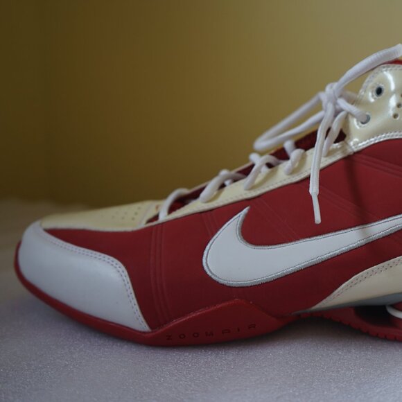 Nike | Shoes | 209 Nike Shox Vision Tb Whitevarsity Redmetallic Silver ...